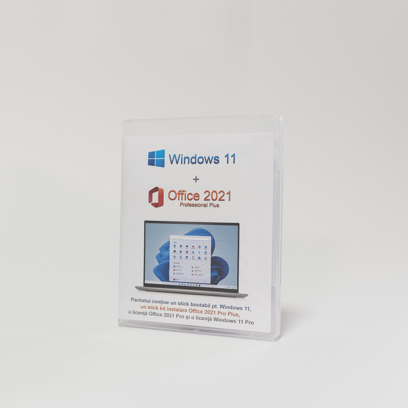 Windows 11 Pro + Office 2021 Pro Plus pe stick USB – SOFTIEFTIN.RO